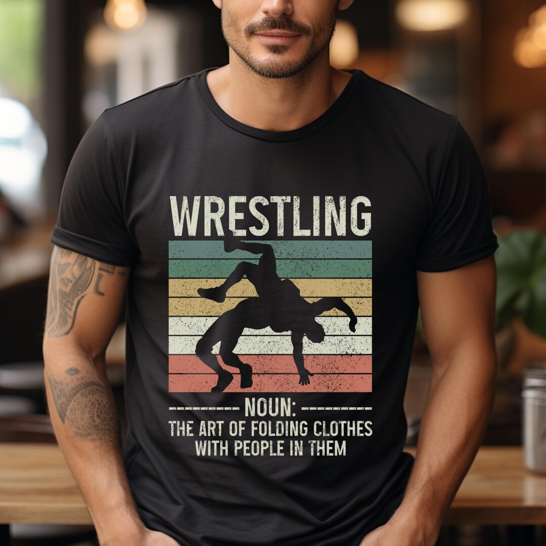 Wrestling Definition Shirt Wrestler Tshirt Funny Vintage Retro Wrestle ...