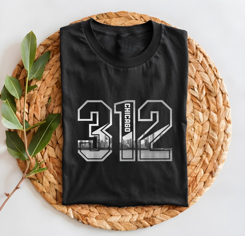 312 Chicago Shirt Area Code Chicago Illinois Tshirt Vintage Chicago ...