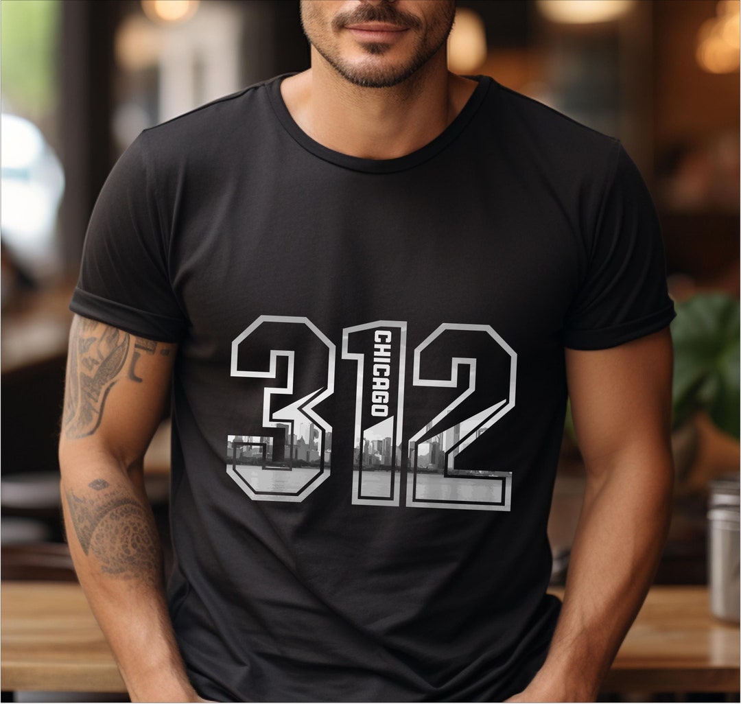 312 Chicago Shirt Area Code Chicago Illinois Tshirt Vintage Chicago ...