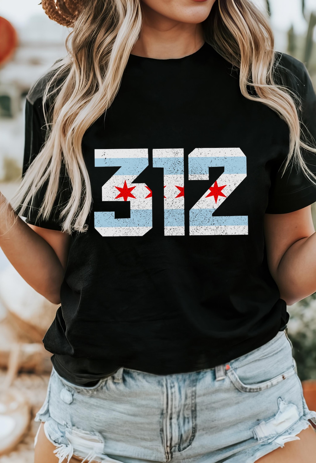 312 Chicago Flag Shirt Area Code Chicago Illinois Tshirt Vintage ...