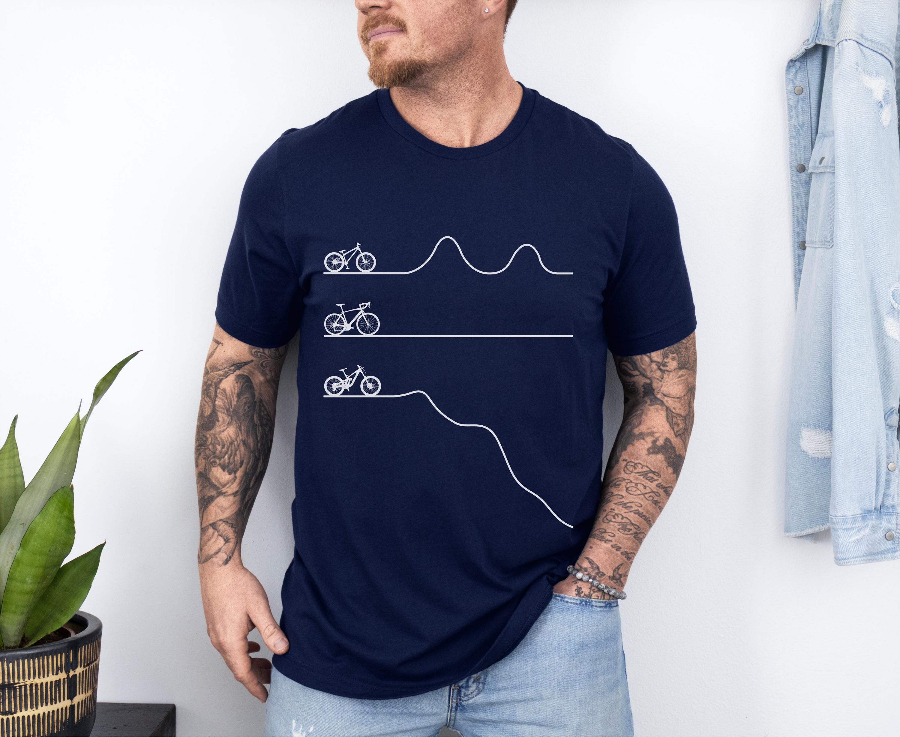 Mountain Bike Shirt Vintage Cycling Funny Mountain Biking Tshirt ...