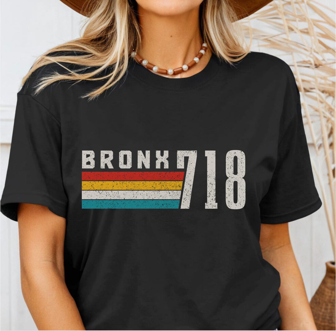 Bronx 718 Shirt Vintage Bronx Tshirt New York City NYC Bronx Gifts ...