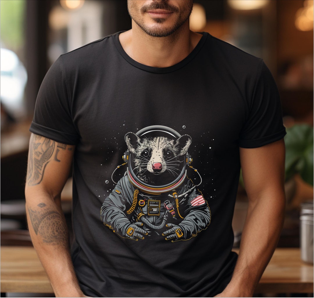 Opossum Astronaut Shirt Funny Opossum Tshirt Possum Lover Gift Idea ...