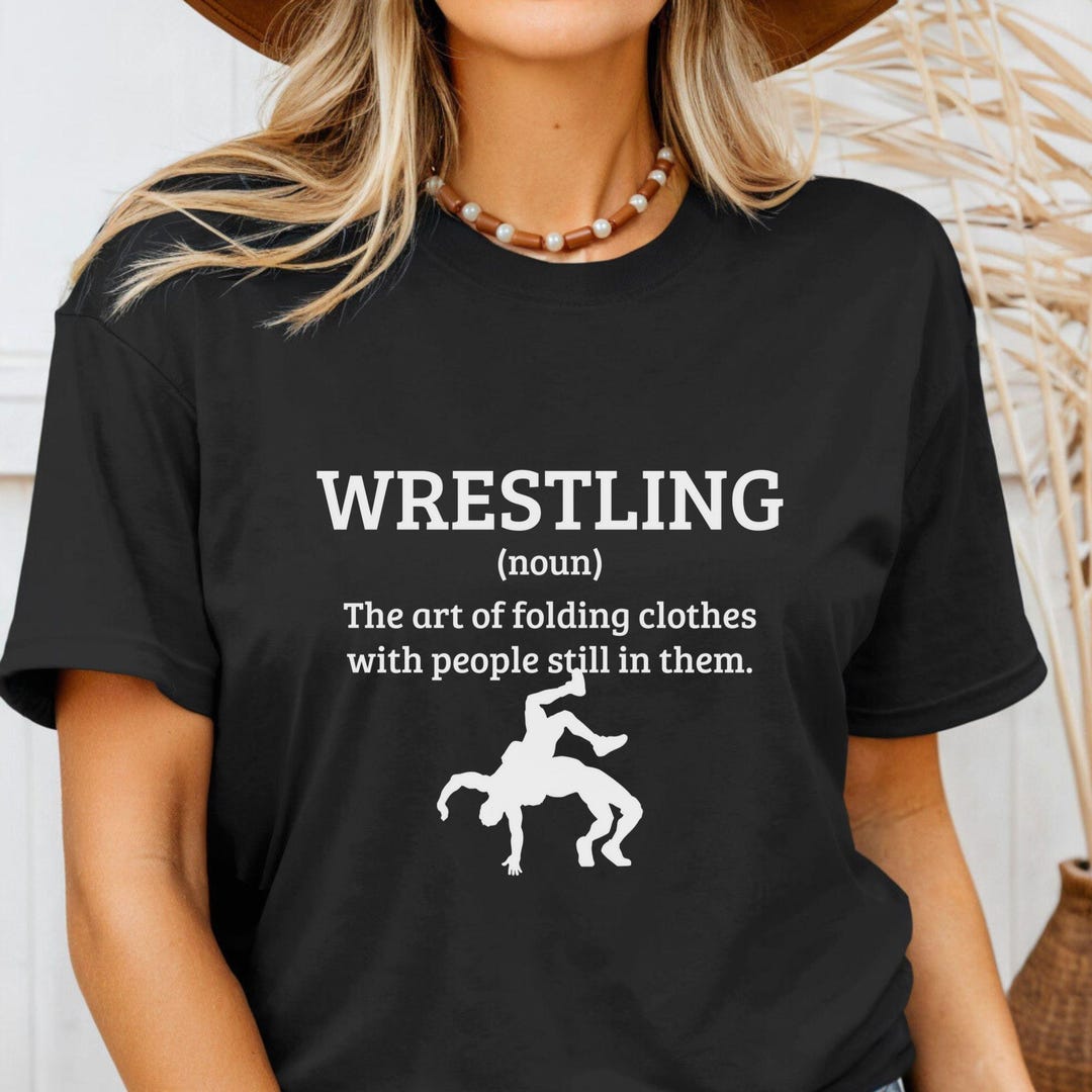 Wrestling Definition Shirt Wrestler Tshirt Funny Wrestle Wrestler Gift ...