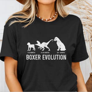 Boxer Dog Shirt Evolution Boxer Tshirt Boxer Mom Shirt Boxer Dad Tee ...
