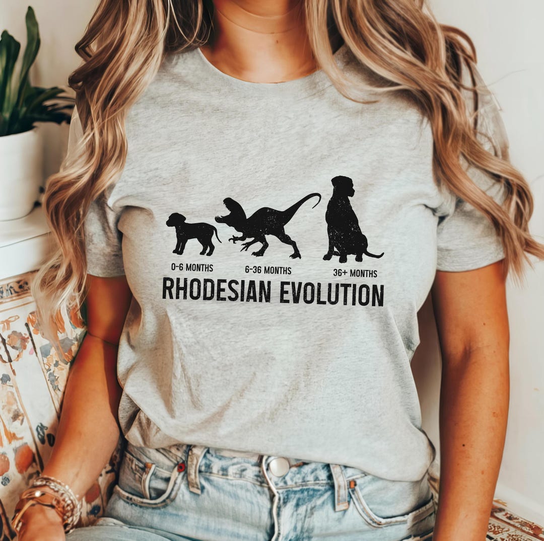 Rhodesian Ridgeback Shirt Evolution Rhodesian Ridgeback Tshirt ...