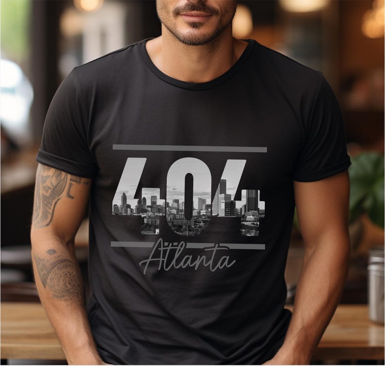Atlanta 404 Shirt ATL Atlanta Area Code Georgia Tshirt Atlanta Pride ...