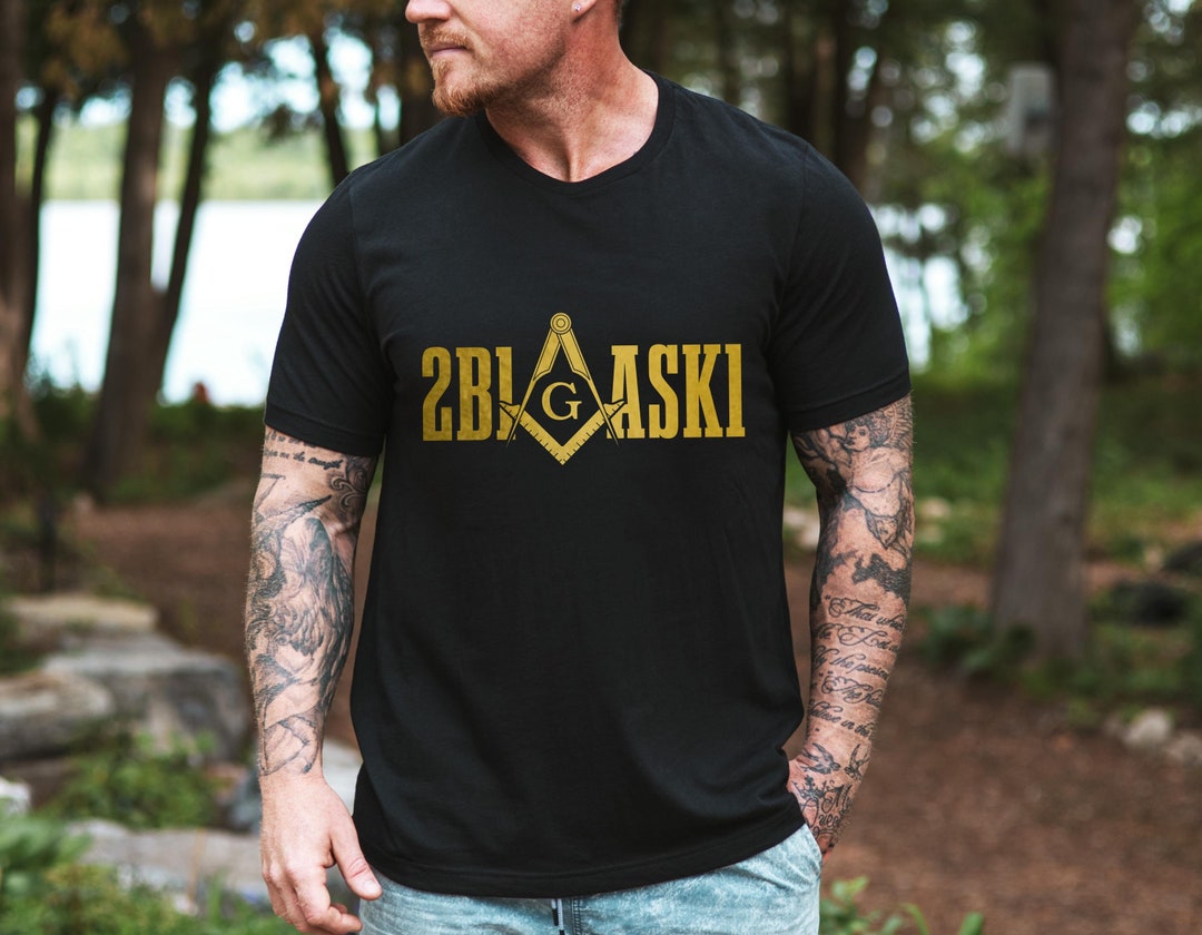 Mason Masonic Shirt 2B1ASK1 Square & Compass Symbol Tshirt Freemason ...