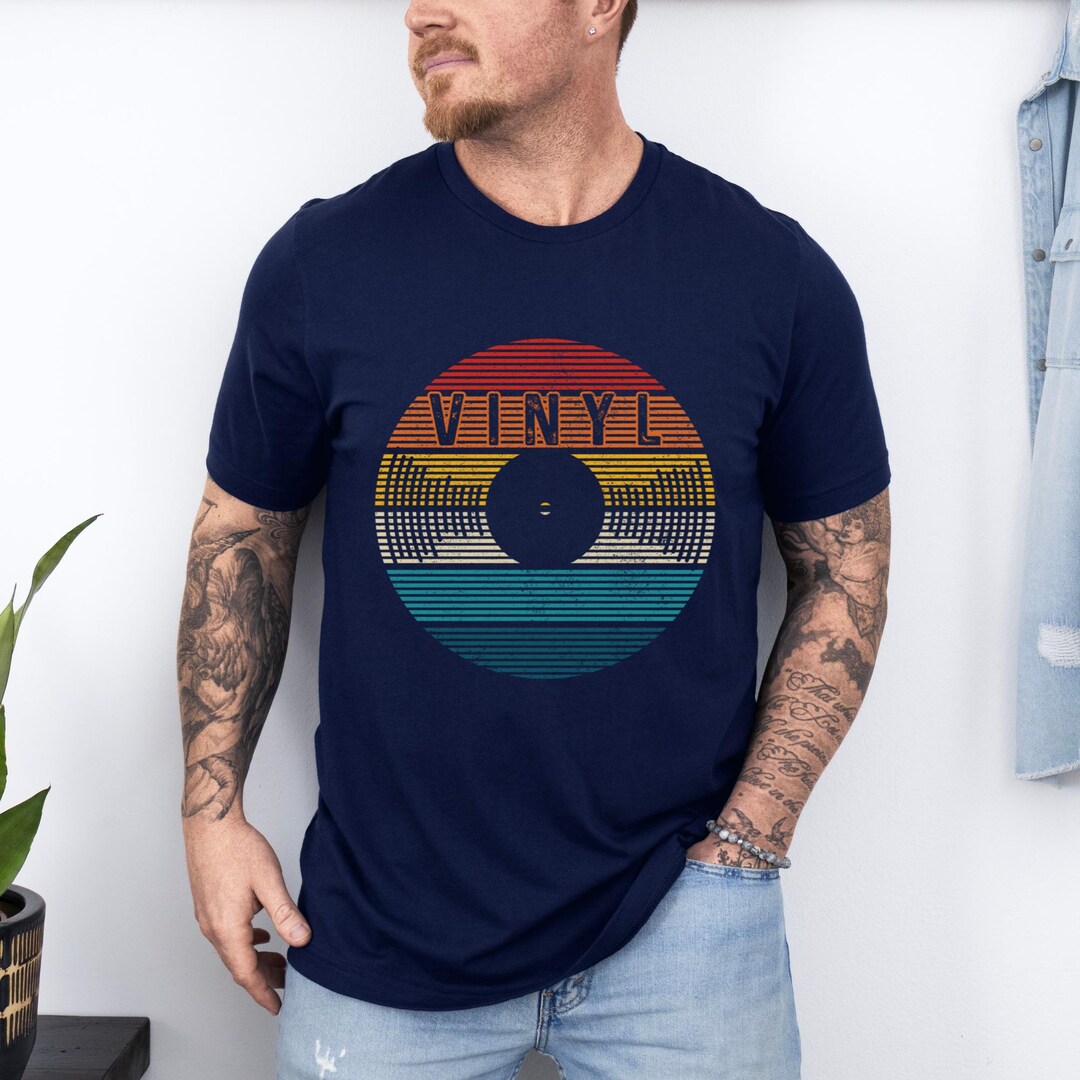 Vinyl Addict Shirt Record Collector Tshirt Vintage Retro Music Lover ...
