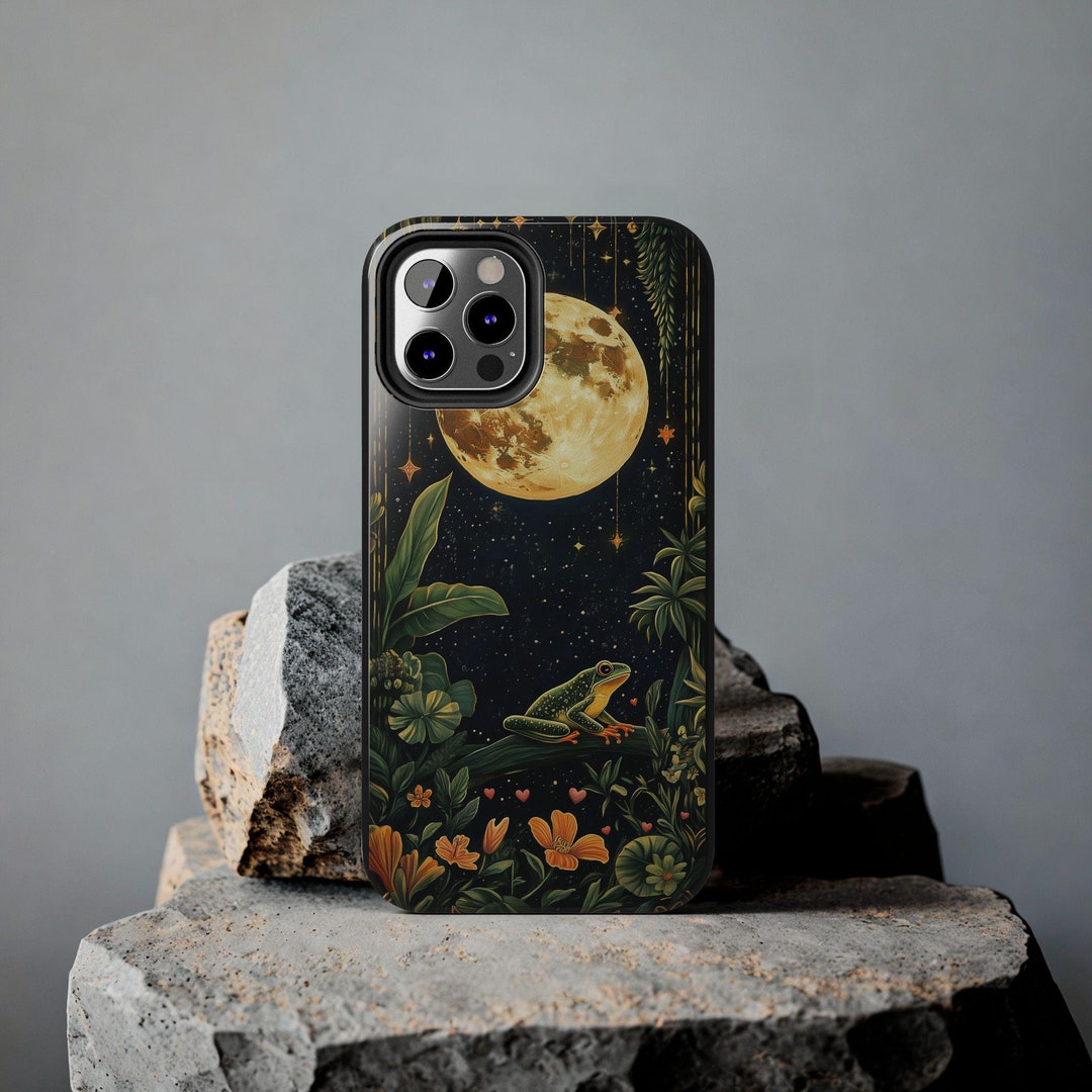 Frog Toad Phone Case Full Moon Celestial Occult Witchy Gothic Artdeco ...