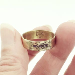 Handmade Brass Ant Ring – Insect Jewelry, Entomologist Gift, Bug Ring ...