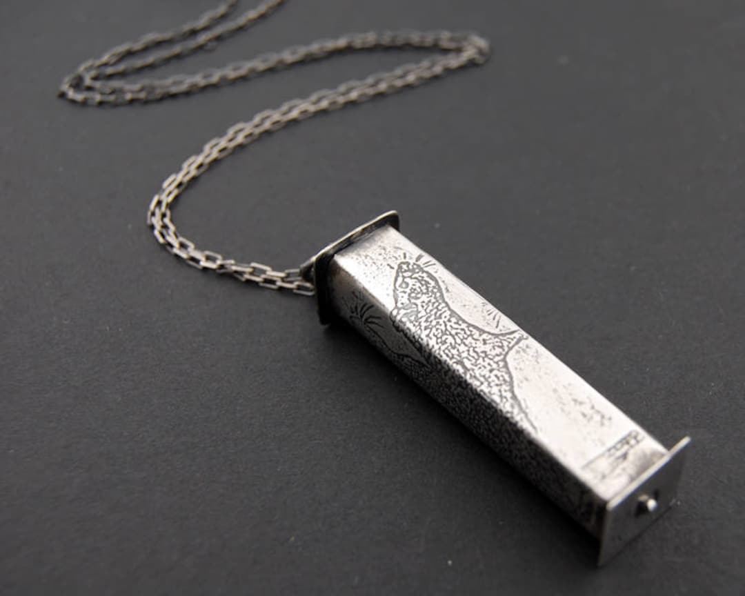 Handmade Sterling Silver Rat Necklace – Rodent Necklace, Rodent Jewelry ...