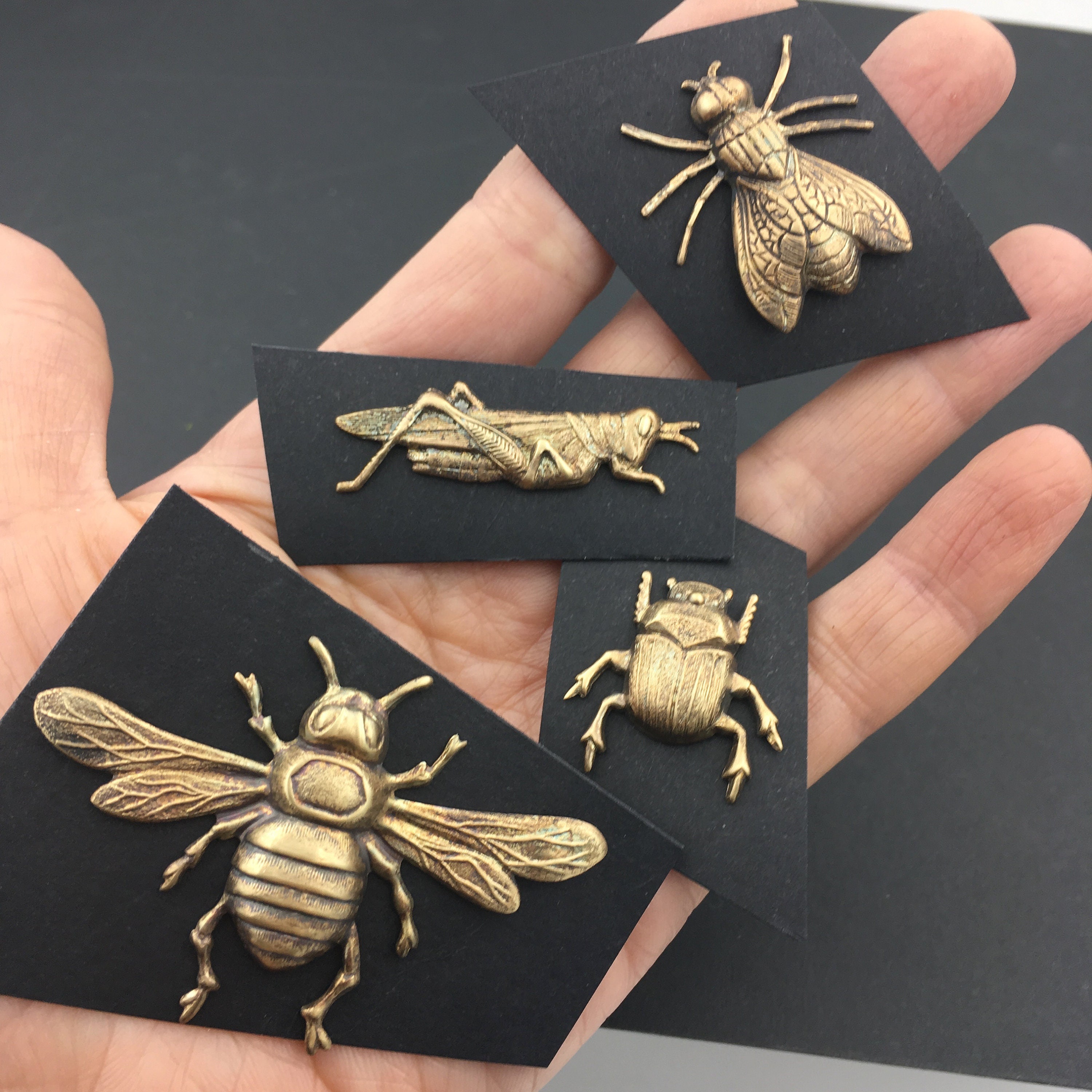 Brass Bee Insect Pin Brooch or Lapel Pin Featuring a Flying - Etsy ...