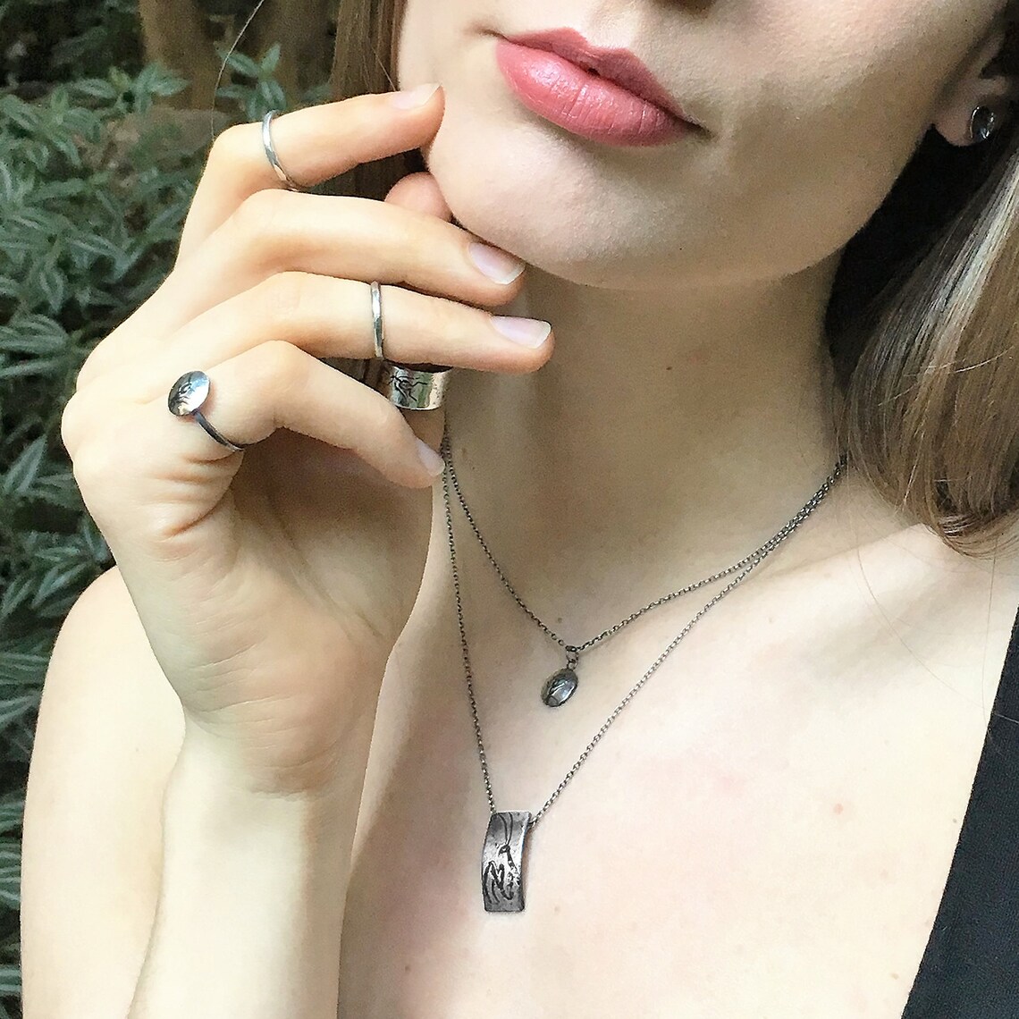 Customizable Sterling Silver Ant Necklace With Your Choice of - Etsy