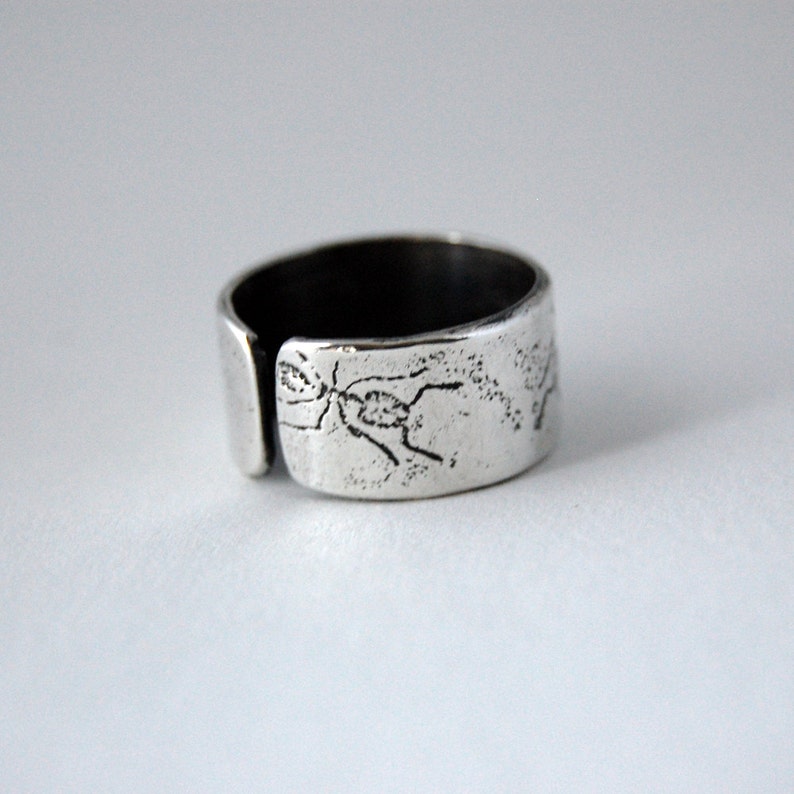 Handmade Sterling Silver Ant Ring Thumb Cuff Ring Entomology - Etsy