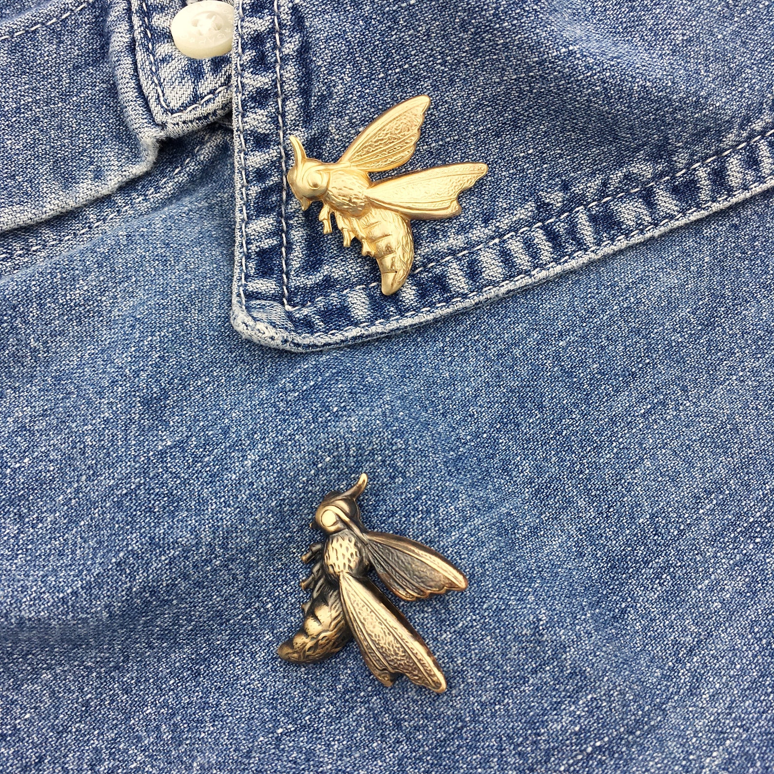 Brass Wasp Pin Insect Pin Insect Brooch Bug Pin Lapel Pin | Etsy