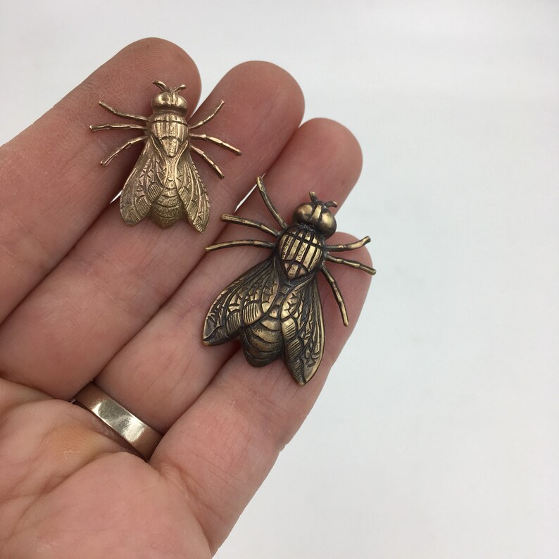 Large Brass Insect Fly Brooch or Pin for Your Lapel or Collar - Etsy