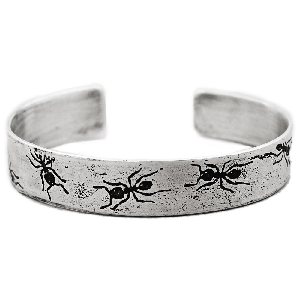 Handmade Sterling Silver Ant Cuff Bracelet Ant Jewelry Ant - Etsy