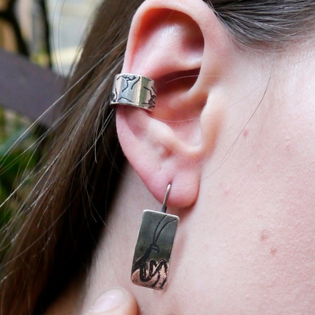 Handmade Sterling Silver Ant Ear Cuff, Ant Jewelry, Insect Jewelry ...