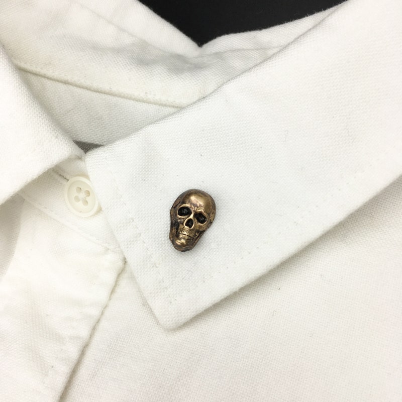 Skull Brooch - Etsy