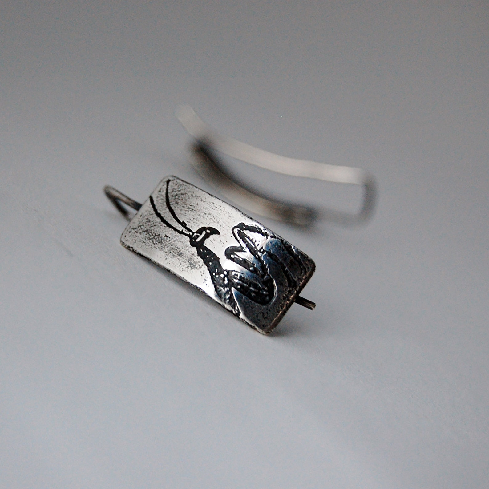 Handmade Sterling Silver Praying Mantis Earrings Praying - Etsy