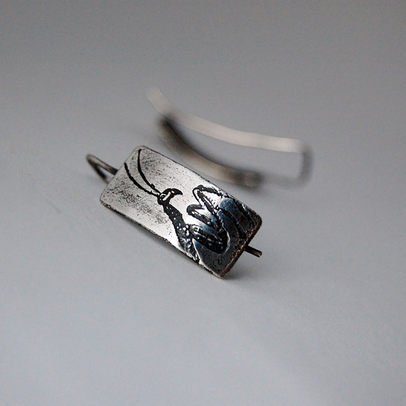 Handmade Sterling Silver Praying Mantis Earrings Praying - Etsy