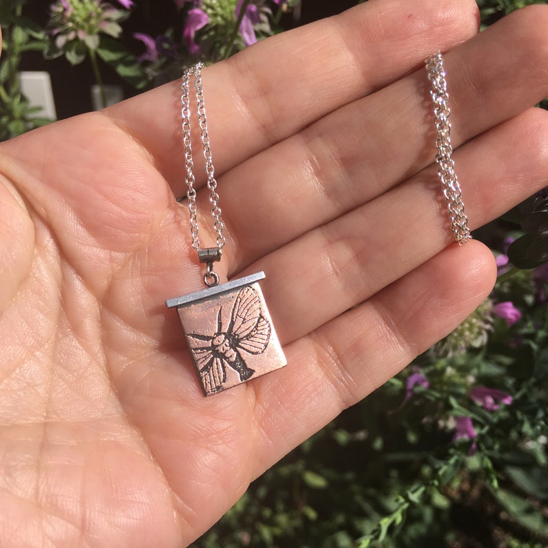 Handmade Customizable Hummingbird Moth Insect Necklace in - Etsy