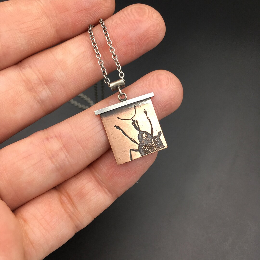 Handmade Snoutless Weevil Necklace in Sterling Silver and Copper ...