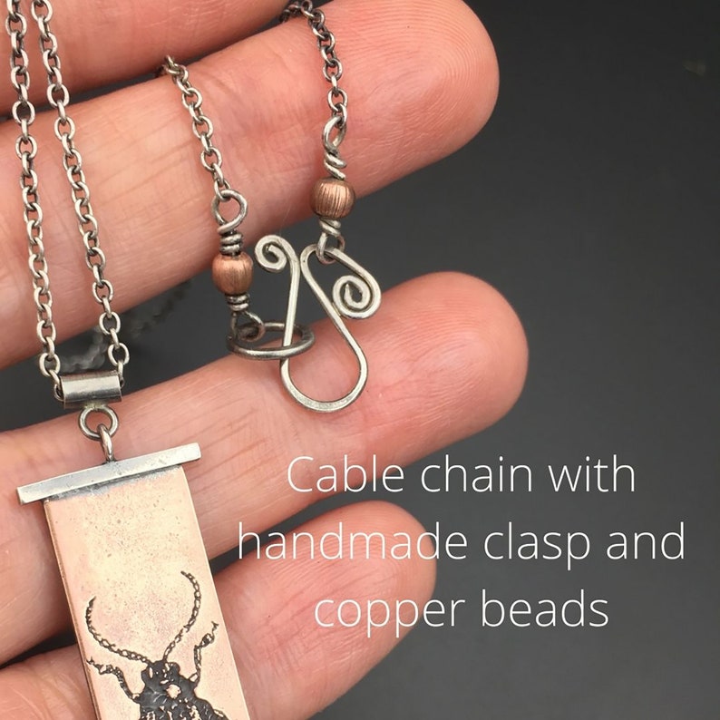 Handmade Customizable Centipede Necklace in Sterling Silver & - Etsy