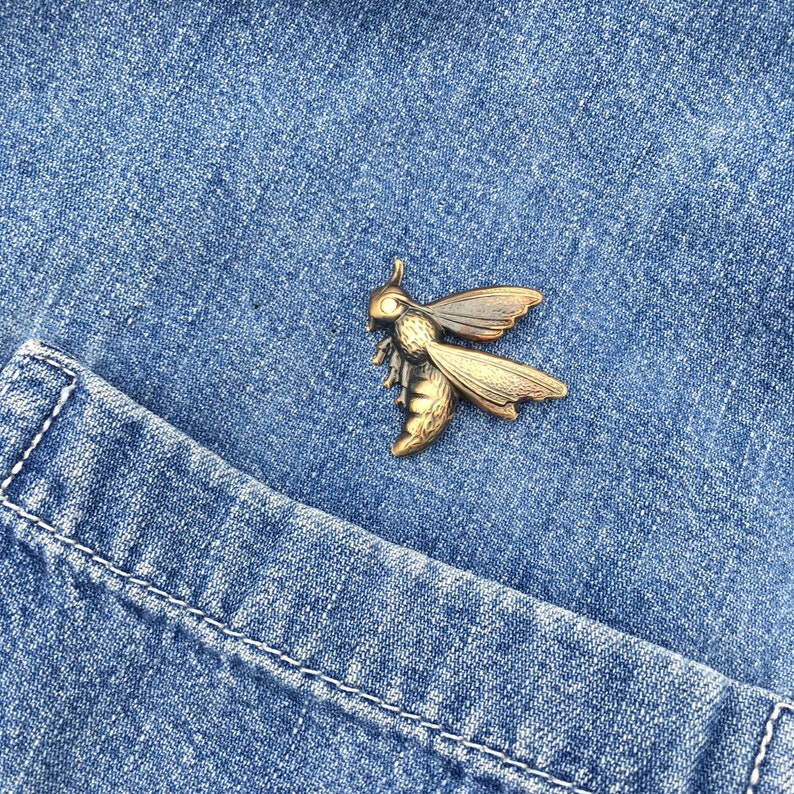 Brass Wasp Pin Insect Pin Insect Brooch Bug Pin Lapel Pin - Etsy