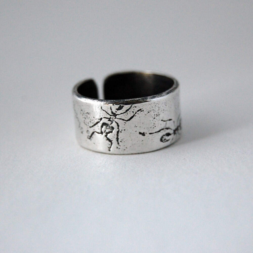 Handmade Sterling Silver Ant Ring Thumb Cuff Ring Entomology - Etsy