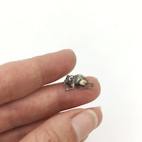 Rhinestone Rat Brooch - Squeaky Lil' Ratty Pin - Etsy