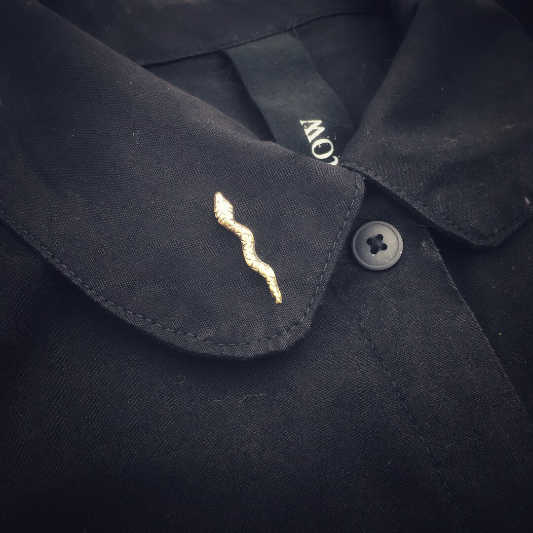 Brass Snake Pin, Snake Brooch, Snake Jewelry, Snake Charm, Tie Tack ...