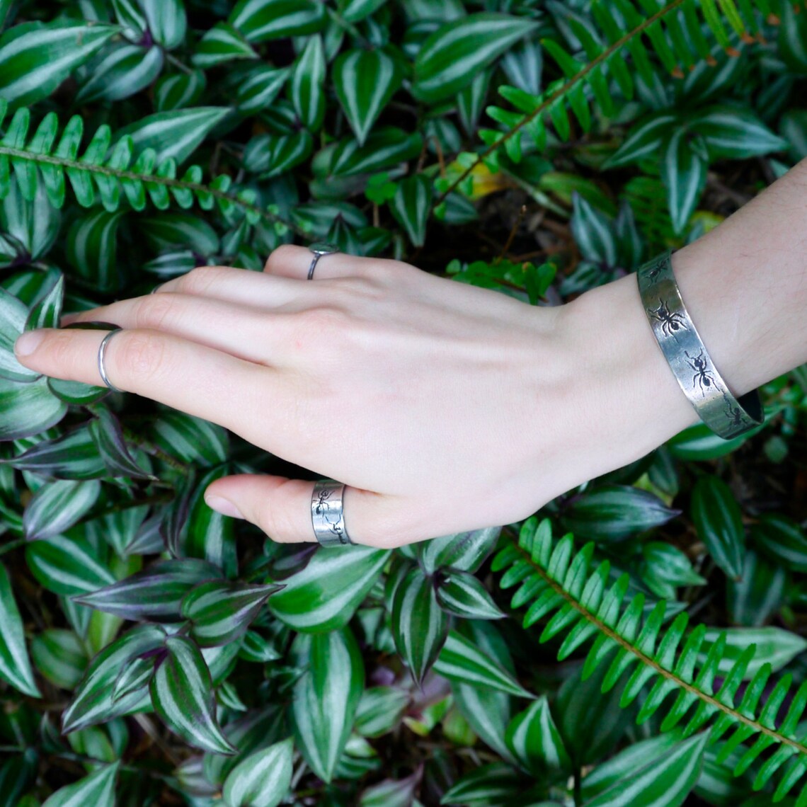 Handmade Sterling Silver Ant Cuff Bracelet – Insect Lover Gift - Etsy