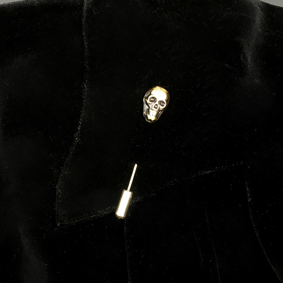 Gothic Handmade Unisex Brass Skull Stick Pin Skull Pins are | Etsy