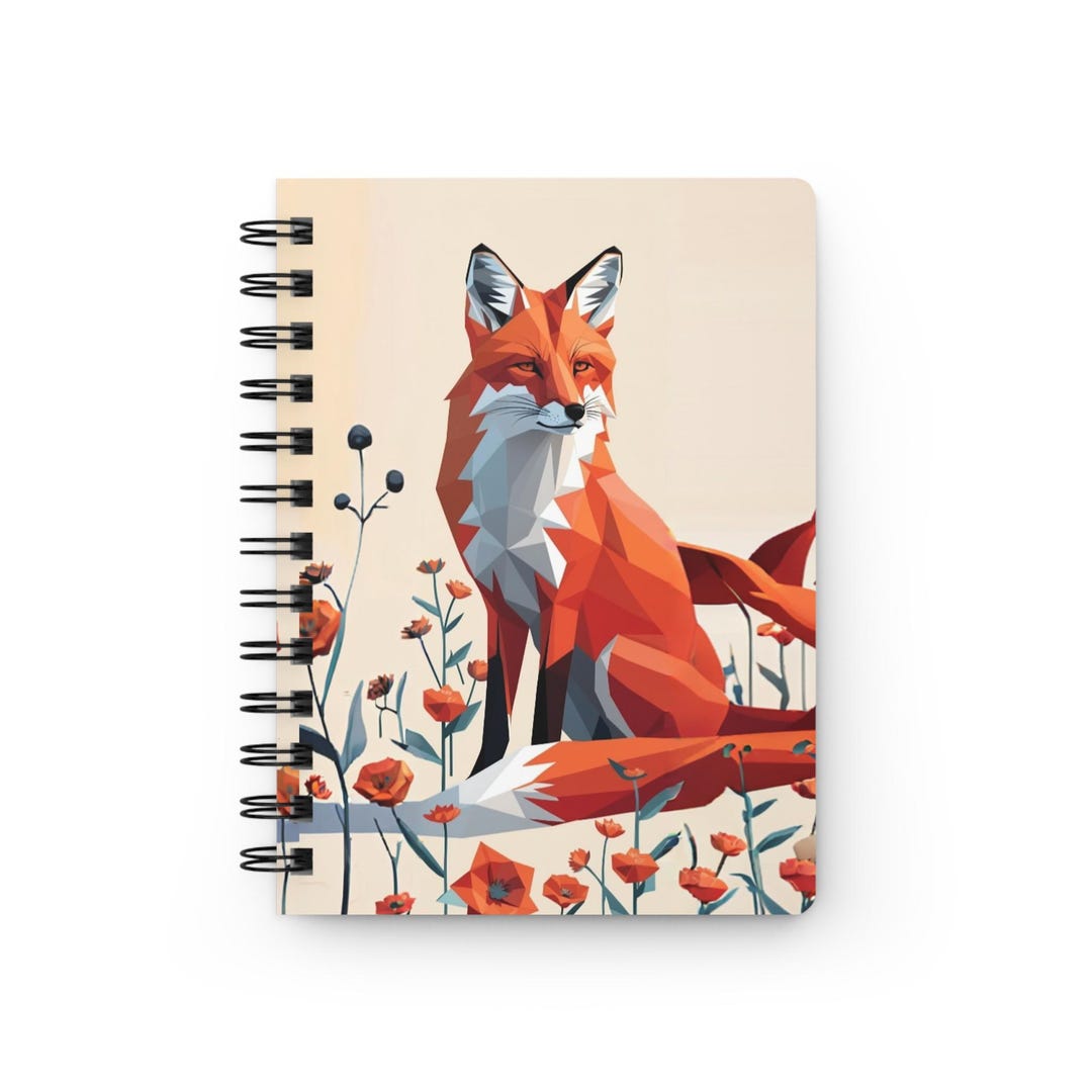 Fox Nature Spiral Journal, Wildlife Lined Notebook, Forest Animal Diary ...