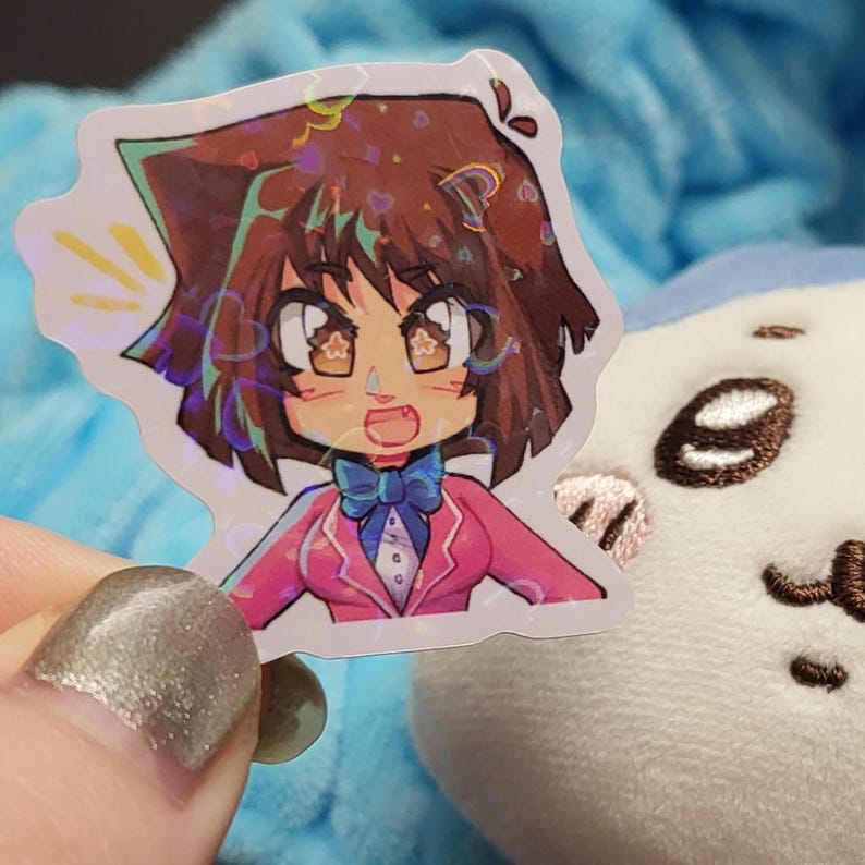 YGO Girls Stickers (heart Holo) - Etsy