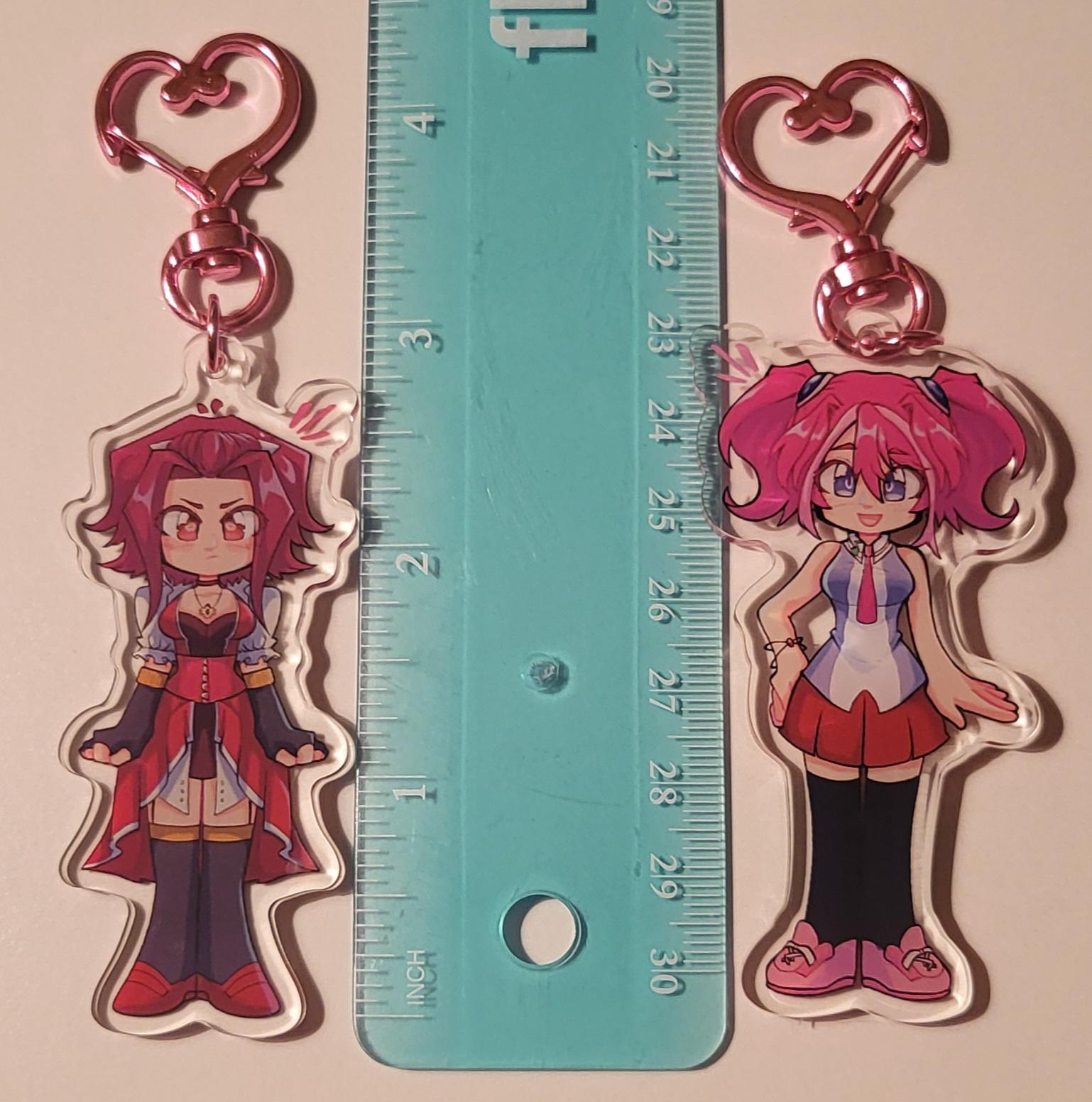 YGO Girls Acrylic Charms: Anime Charms Cute! - Etsy