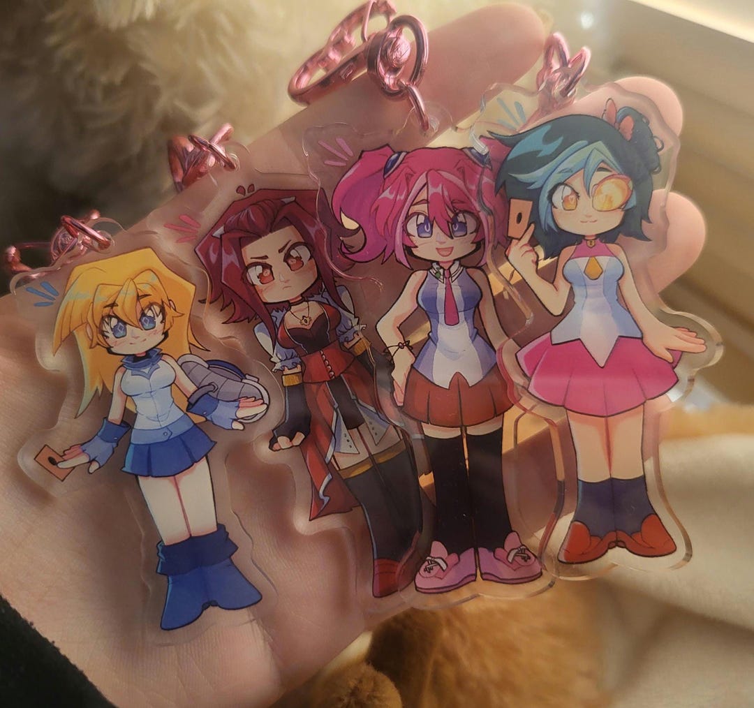 YGO Girls Acrylic Charms: Anime Charms Cute! - Etsy