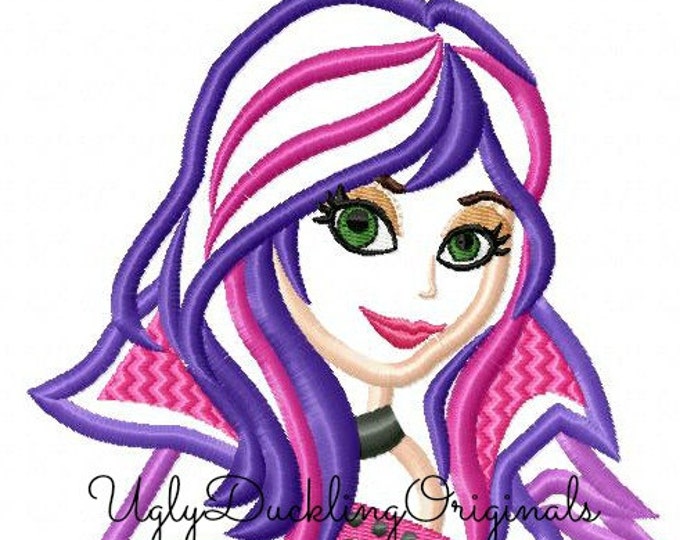 Descendants Mal Icon Embroidery Machine Applique Instant - Etsy