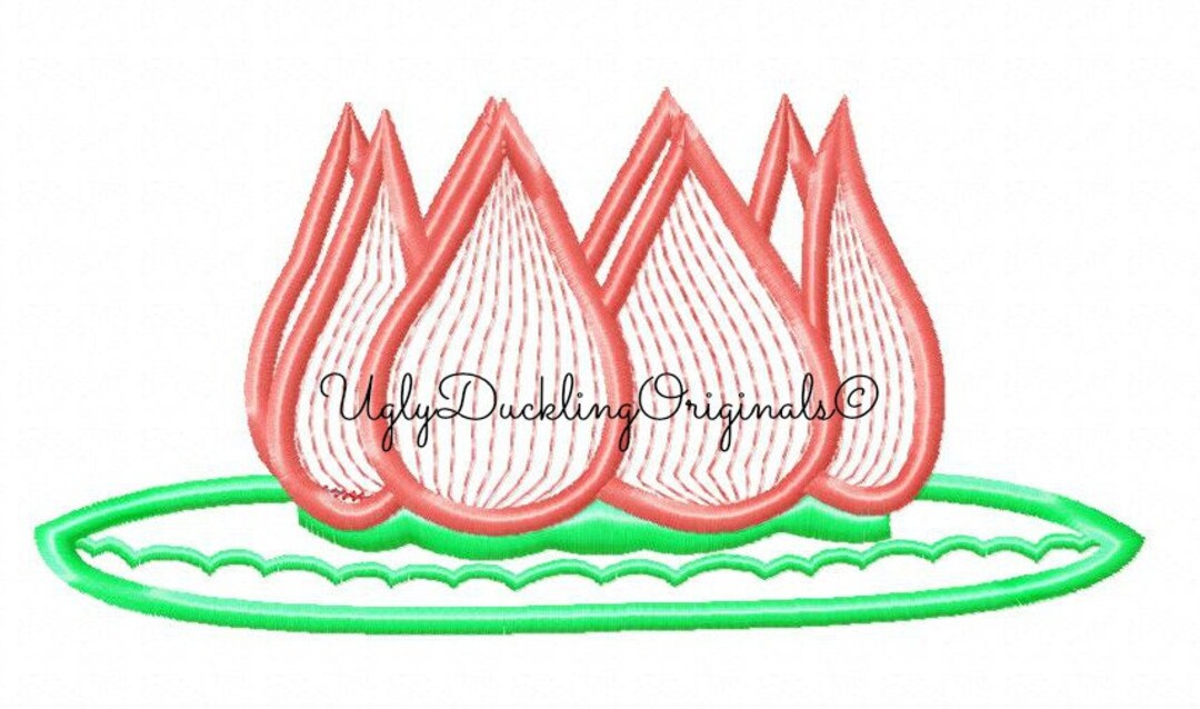 Rivers of Light Lotus Float Original Artwork by Udoappliques™ Machine ...