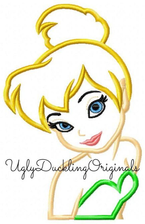 Tinkerbell Face Drawing