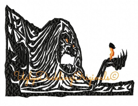 Moana Te Ka Lava Monster Applique Design Original Artwork by | Etsy