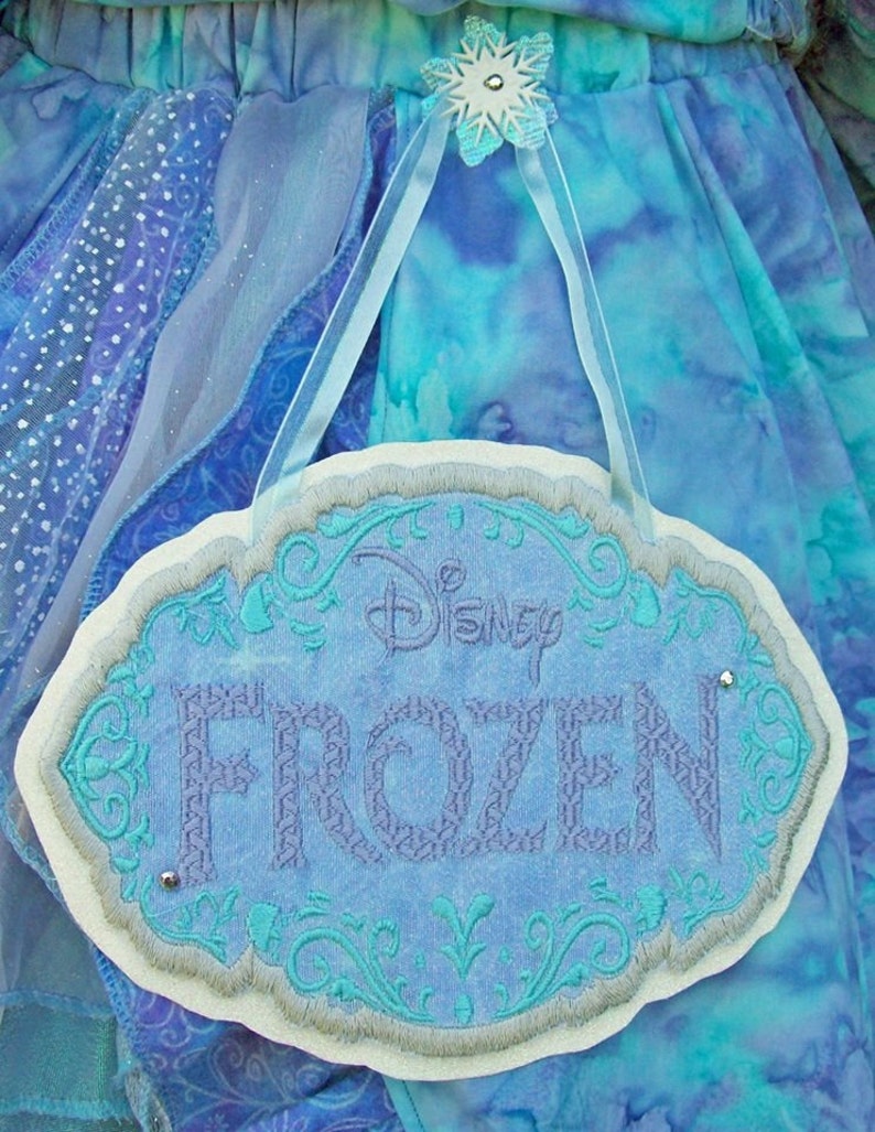 Frozen Logo Machine Embroidery Applique Design Digital Download - Etsy
