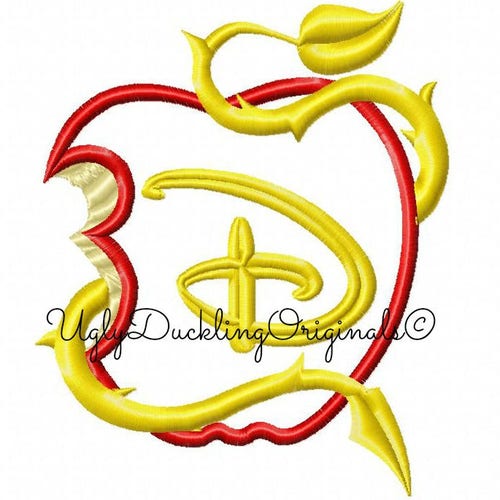 Descendants Mal Icon Embroidery Machine Applique Instant - Etsy