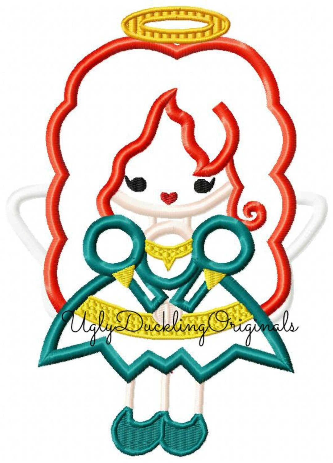 Merida Angel Cutie Princess Original Artwork by Udoappliques™ Machine ...