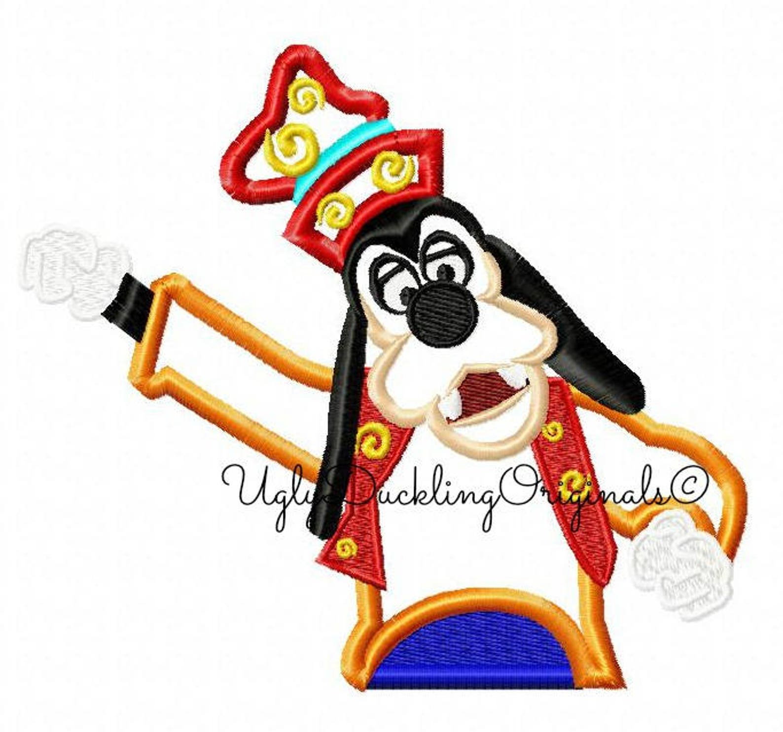 Move It Shake It Goofy Applique Design Original Artwork by | Etsy