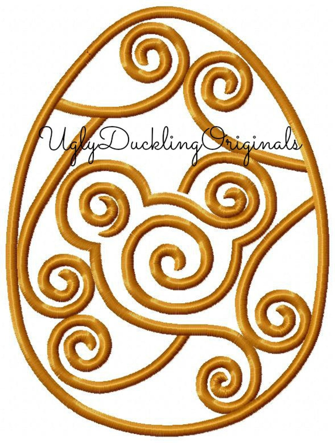 Mickey Swirl Easter Egg Original Artwork by Udoappliques™ Machine ...