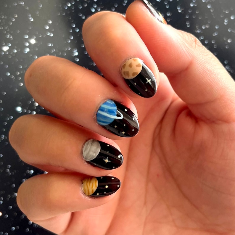 Space Nails - Etsy