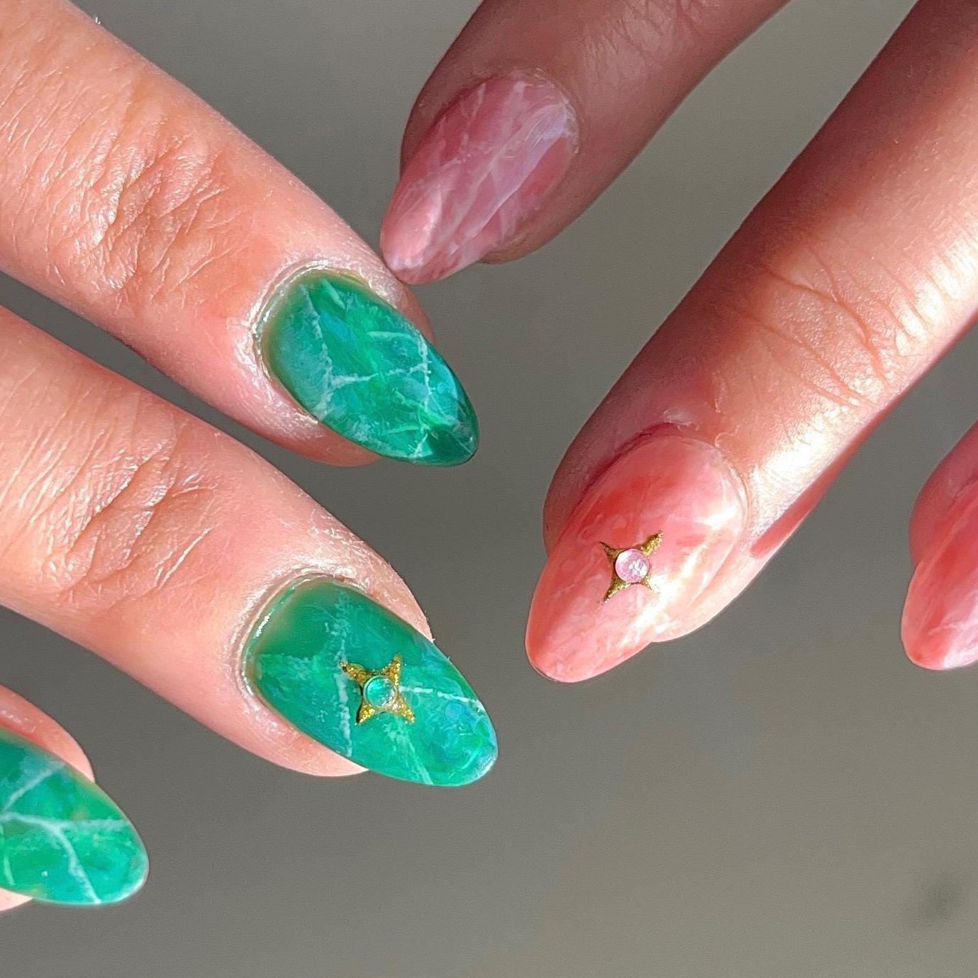 Wicked Inspired Quartz Nails - Etsy